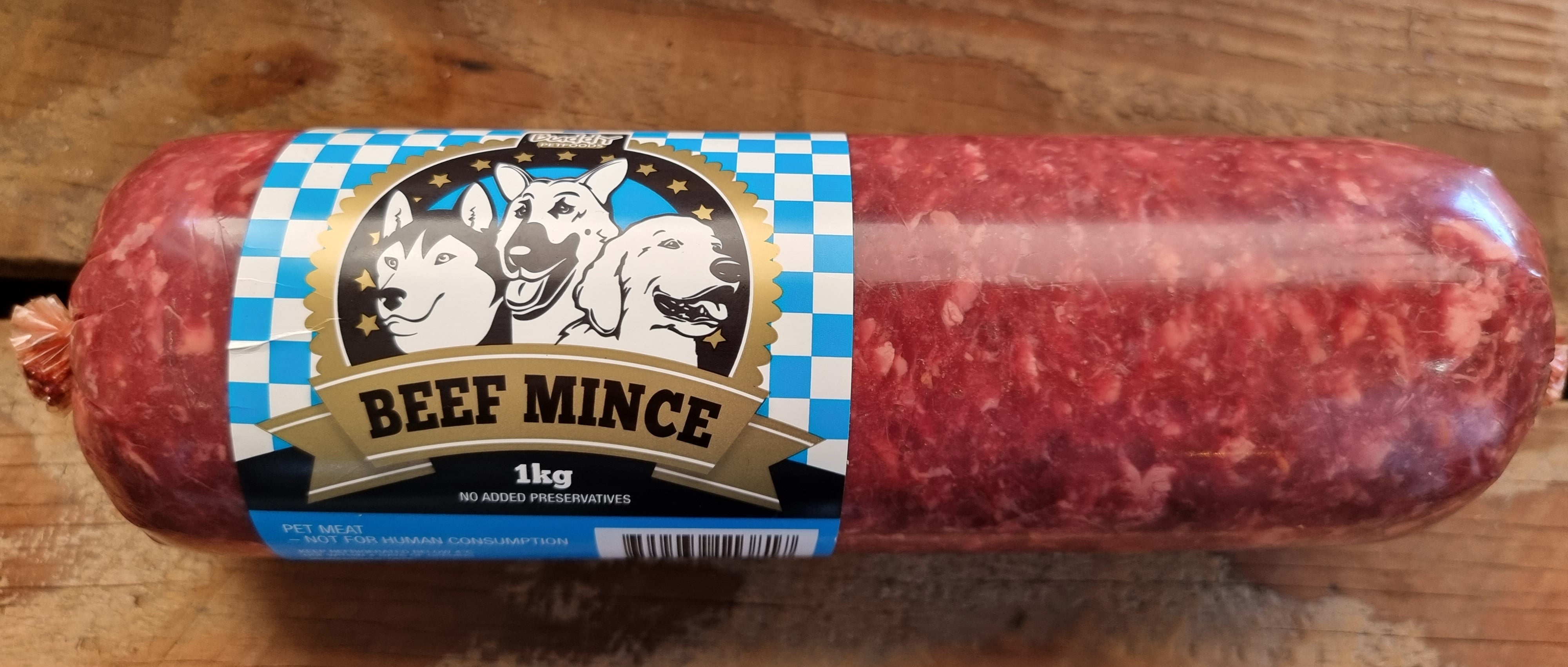 Beef Mince - 1kg Roll | 4 Paws Deli Wangaratta