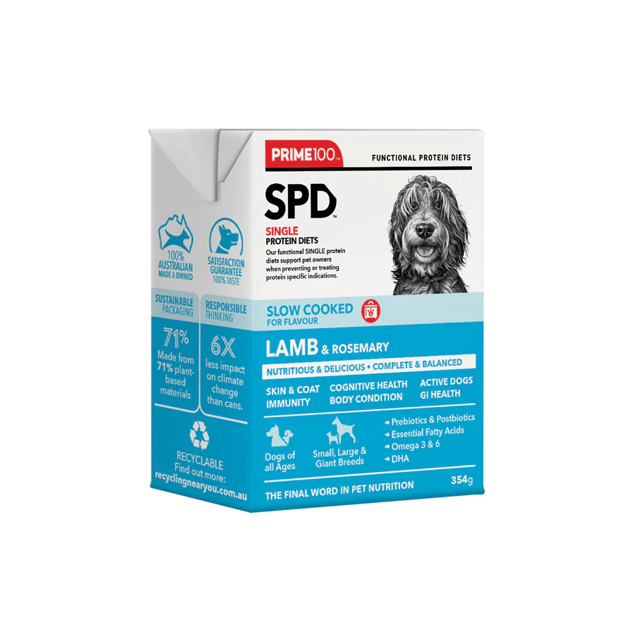 Prime100 SPD™ Slow Cooked Lamb & Rosemary | 4 Paws Deli Wangaratta